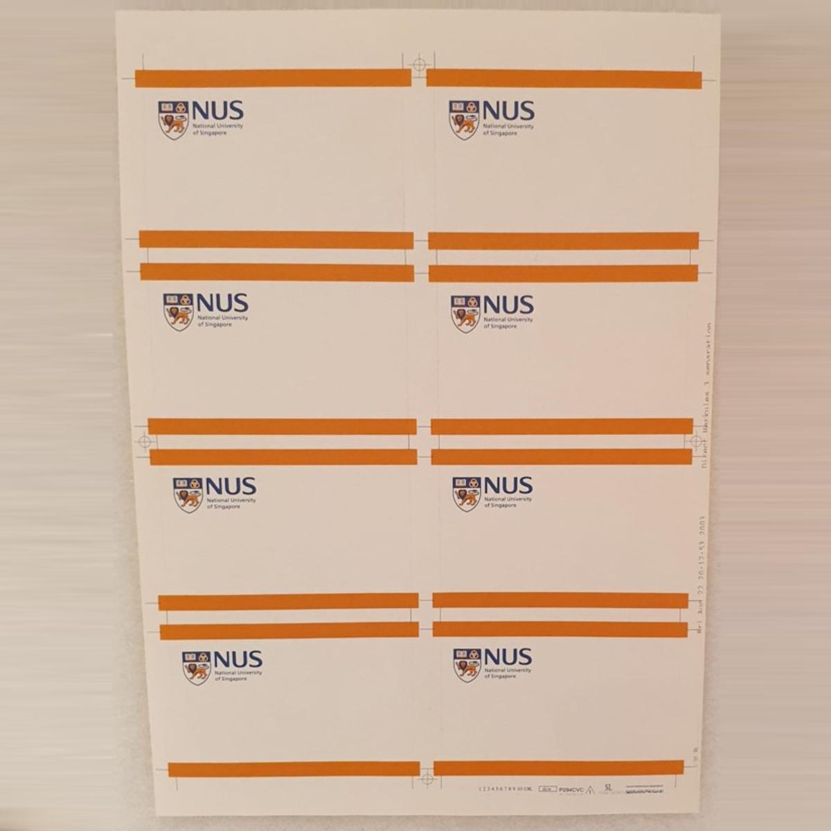 NUS Name Label Sticker