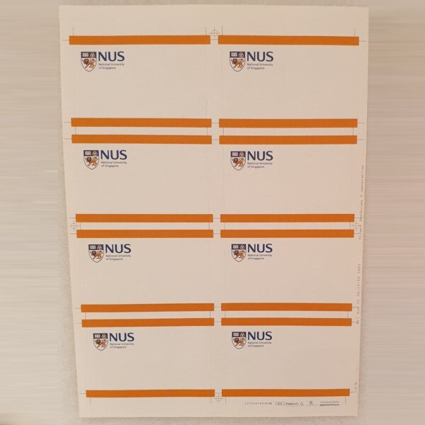 NUS Name Label Sticker