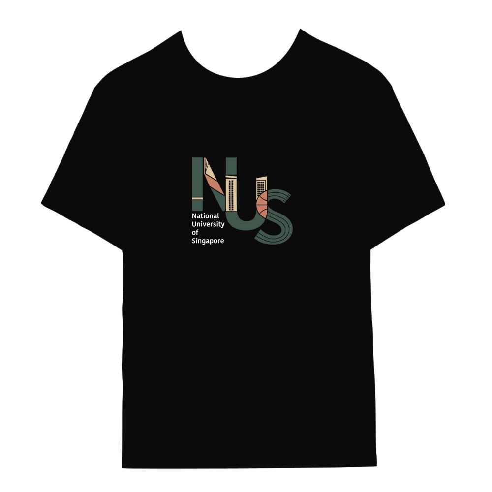 Student designed NUS Casual T-shirt (The Best Campus Life)