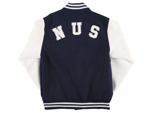 NUS Varsity jacket Adult Navy White