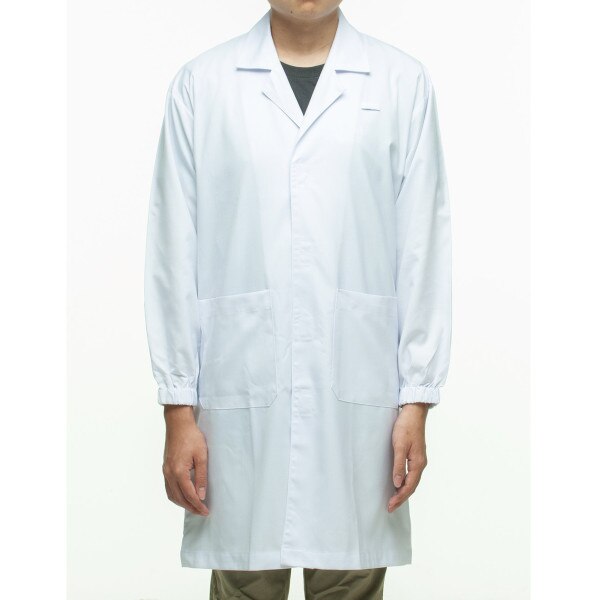 LONG SLEEVE VELCRO LAB COAT