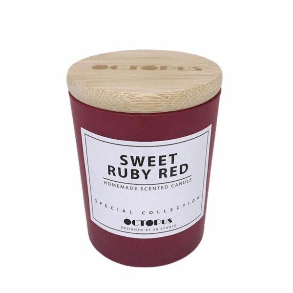 Sweet Ruby Red Vivacious Homemade Scented Candle
